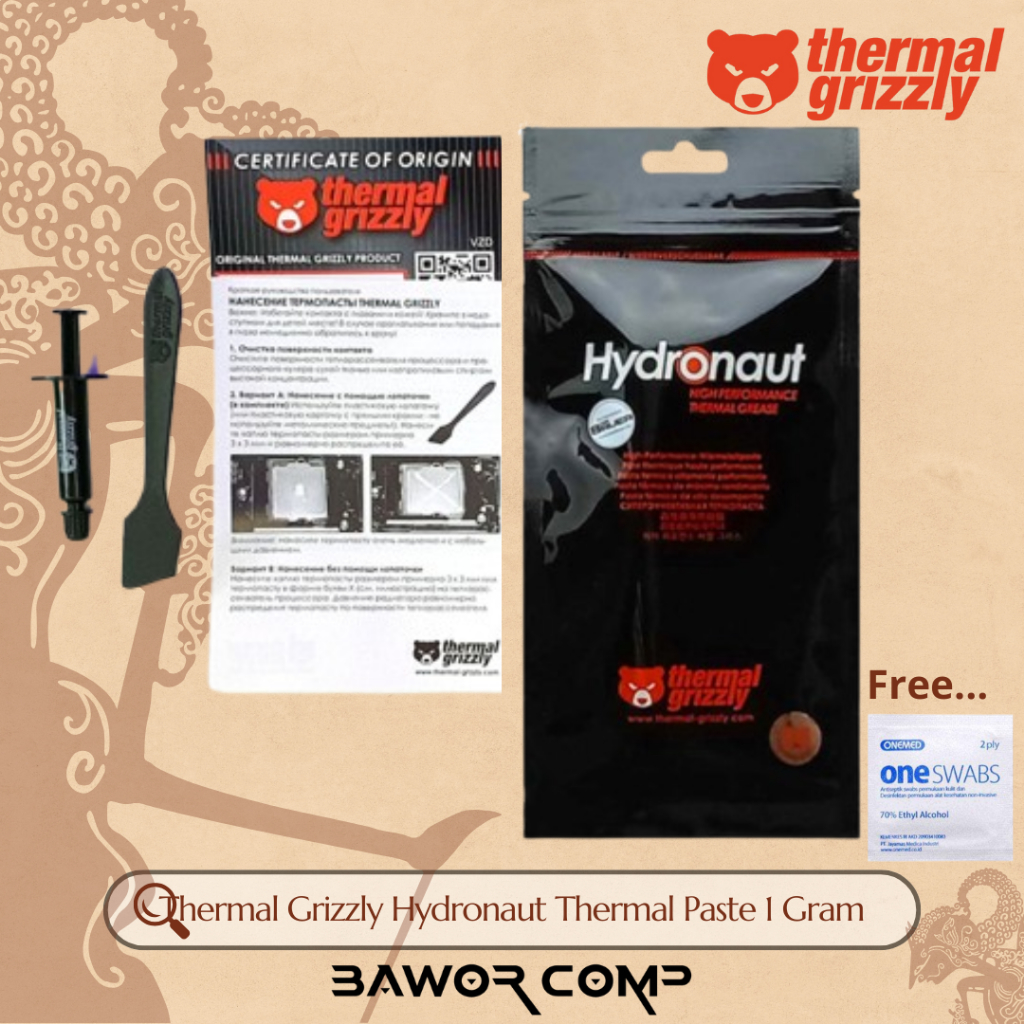 Jual Thermal Grizzly Hydronaut Thermal Paste 1 Gram - 100% Originial ...