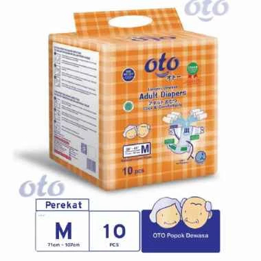 Jual Oto Popok Dewasa M10 Adult Diapers Perekat / Popok Dewasa Size M ...