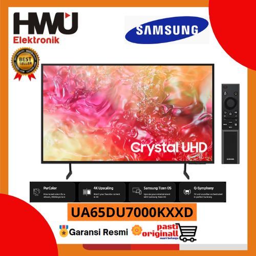 Jual PROMO>>>SAMSUNG LED UA65DU7000 CRYSTAL UHD 4K SMART TV 65" UA65DU7000KXXD | Shopee Indonesia