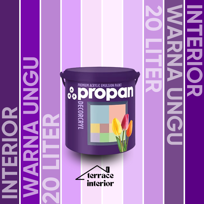 Jual Cat Tembok Interior Propan Decorcryl warna Ungu Ukuran 20 L ...