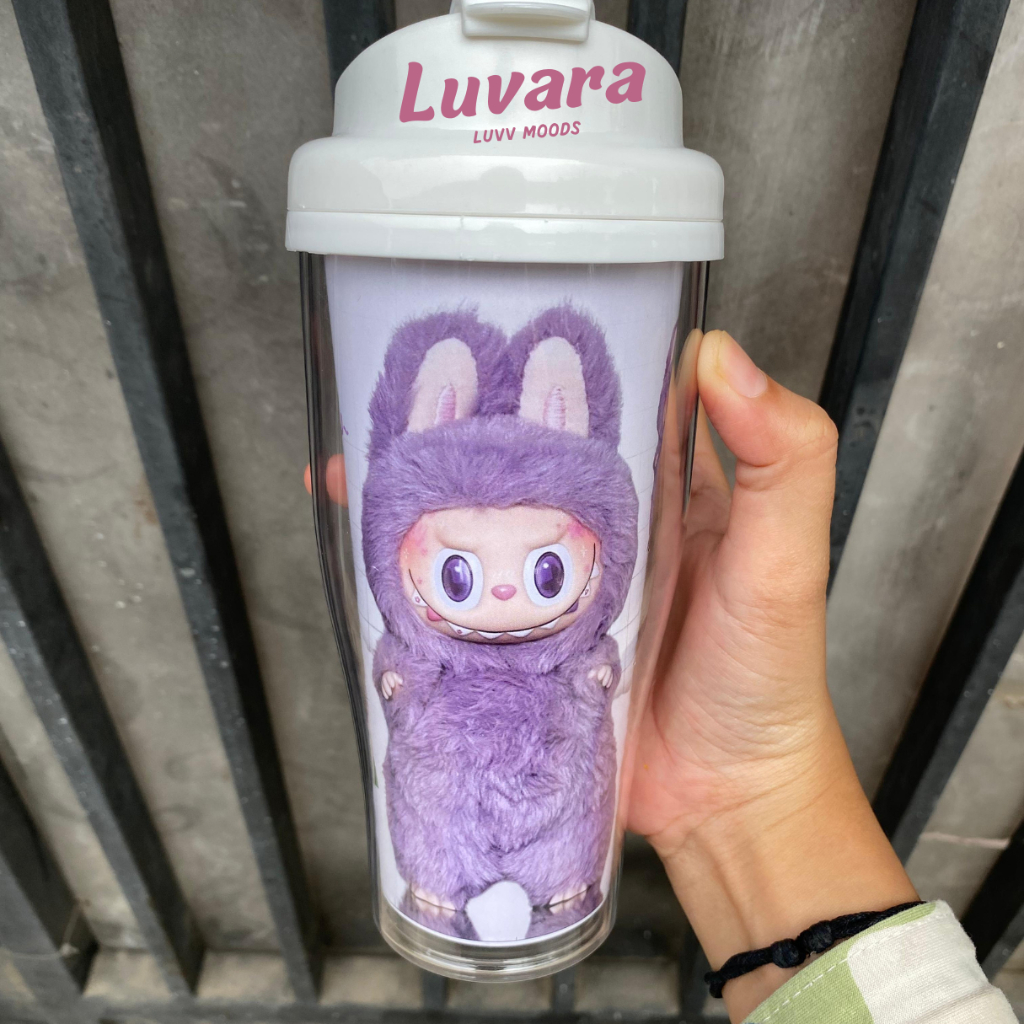 Jual Tumbler white 460ml Labubu Monster Cute banyak variasi Gambar HD ...