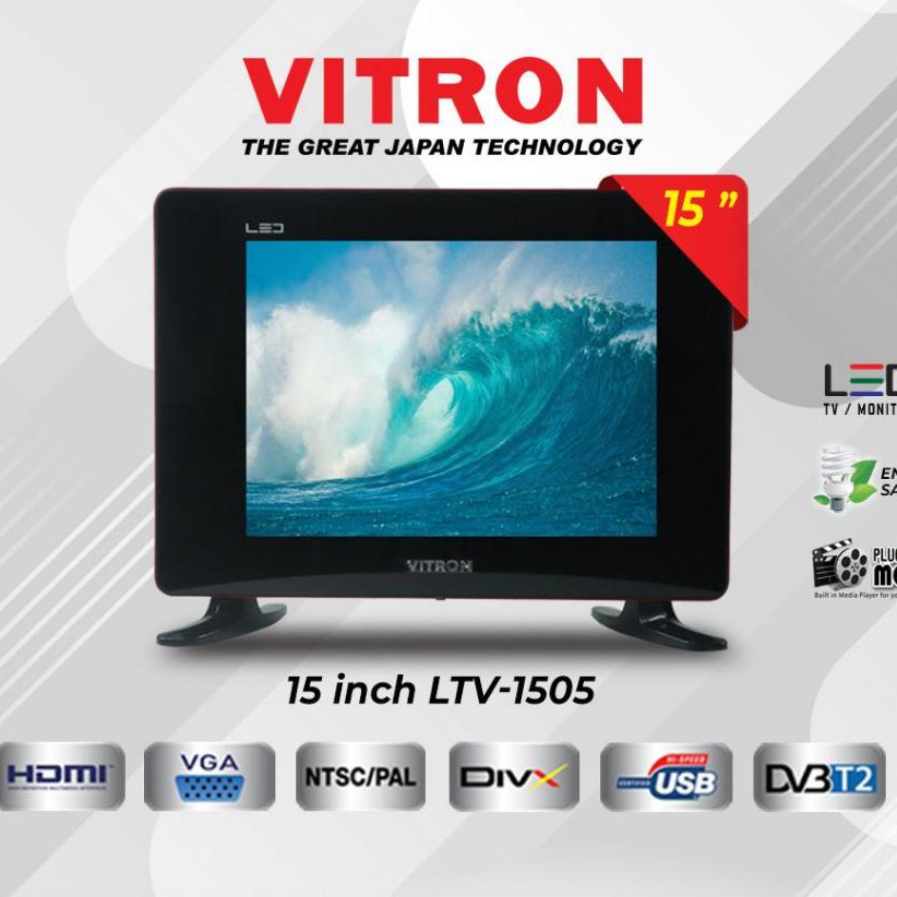 Jual [+BRACKET] VITRON 15 inch Digital TV (Model: Vitron DTV 1505) HD ...