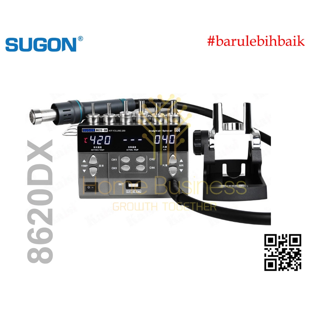 Jual SUGON 8620Dx 8620 DX ESD SMD Rework Digital Blower Hot Air Solder ...