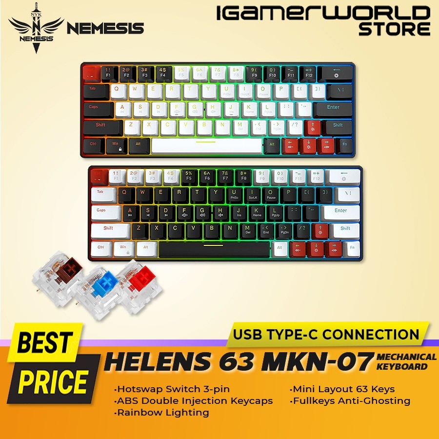 Jual NYK Helens63 / HELENS 63 MKN-07 Removable Mechanical Gaming ...
