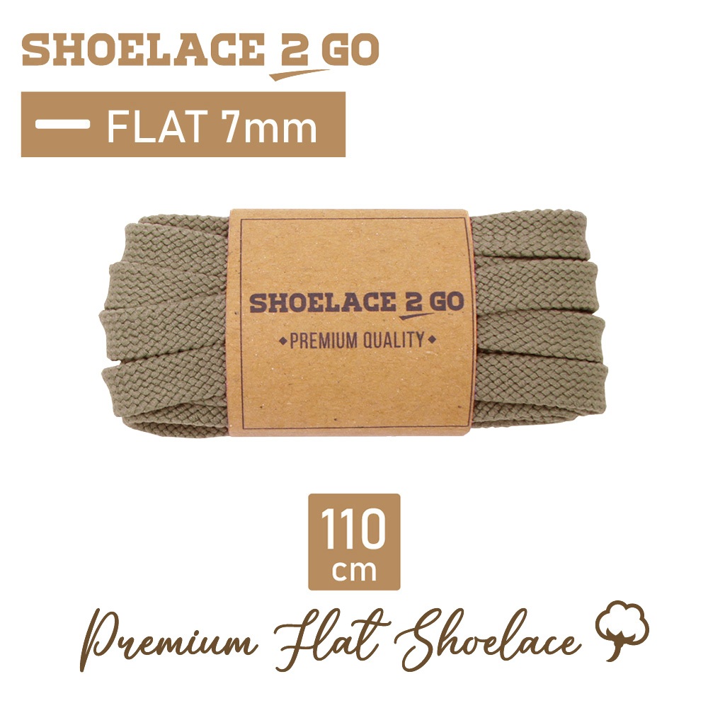 Jual SHOELACE 2 GO PREMIUM TALI SEPATU GEPENG PIPIH FLAT C2 - BROWN ...