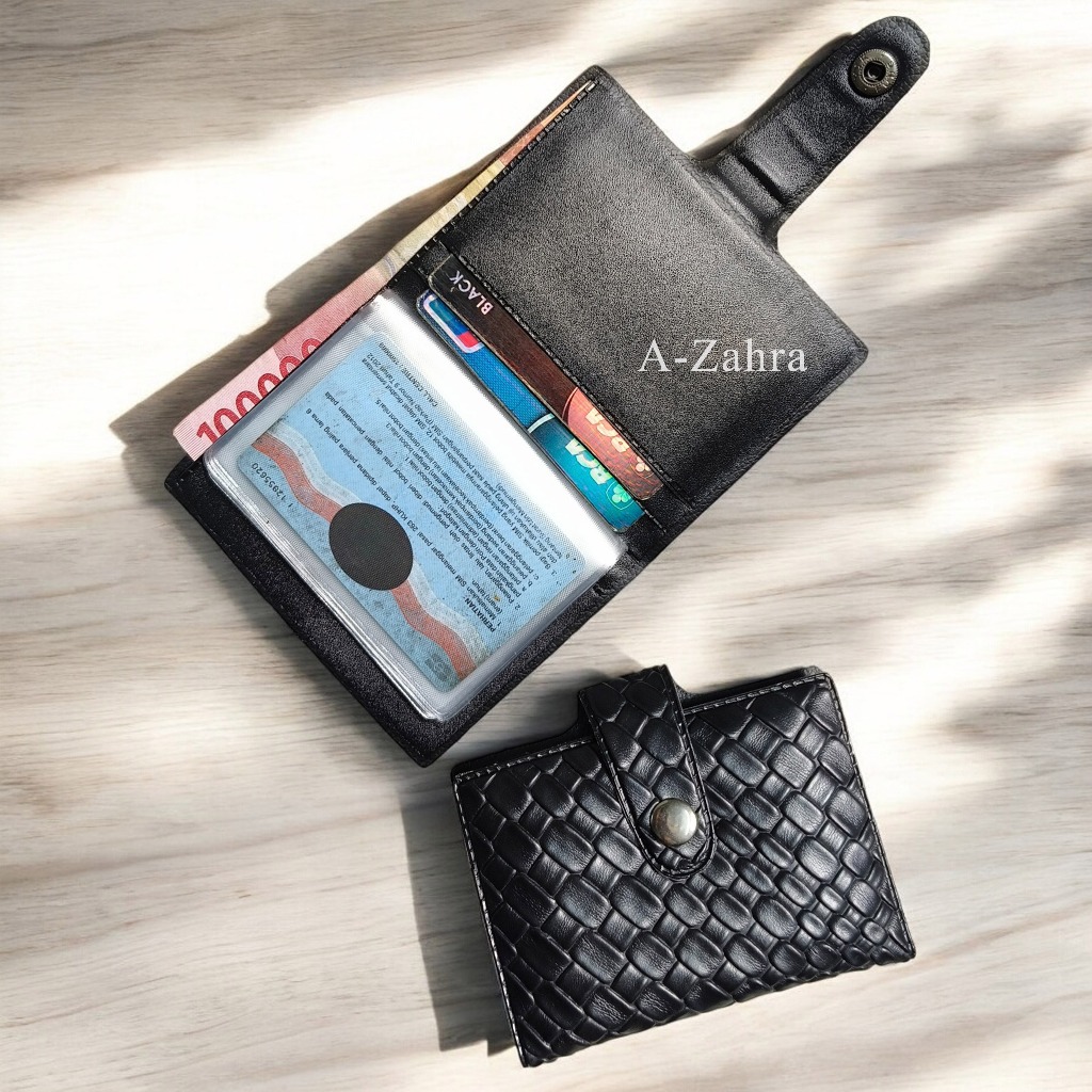 Jual A-ZAHRA 089 DOMPET LIPAT MINI / DOMPET KARTU KANCING / DOMPET ...