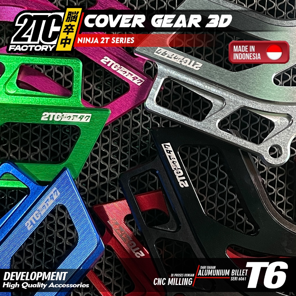 Jual COVER GEAR DEPAN CNC 3D NINJA TUTUP GEAR DEPAN NINJA 2TAK SERIES ...