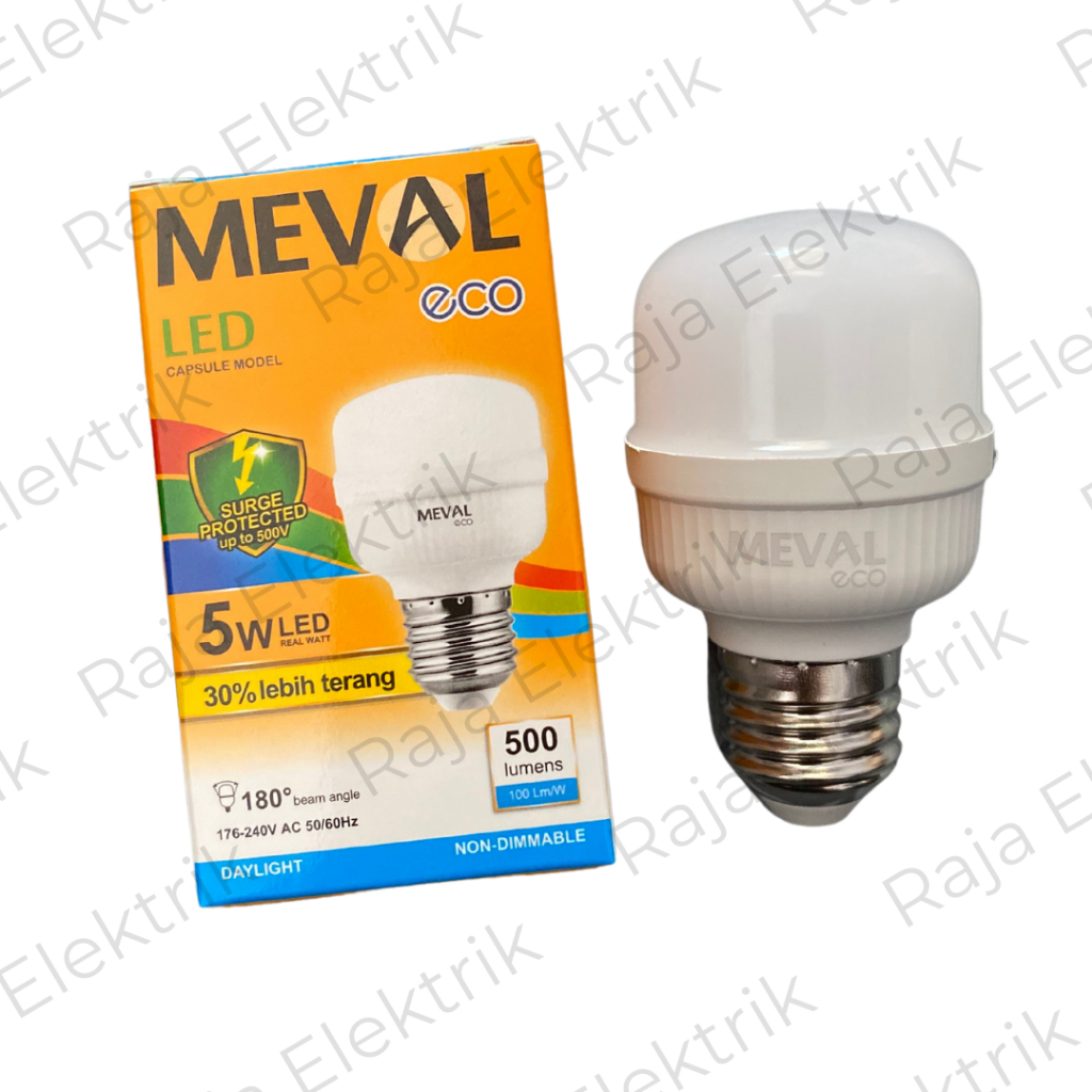 Jual MEVAL Lampu LED Kapsul ECO Series - Putih/Cool Daylight | Shopee ...