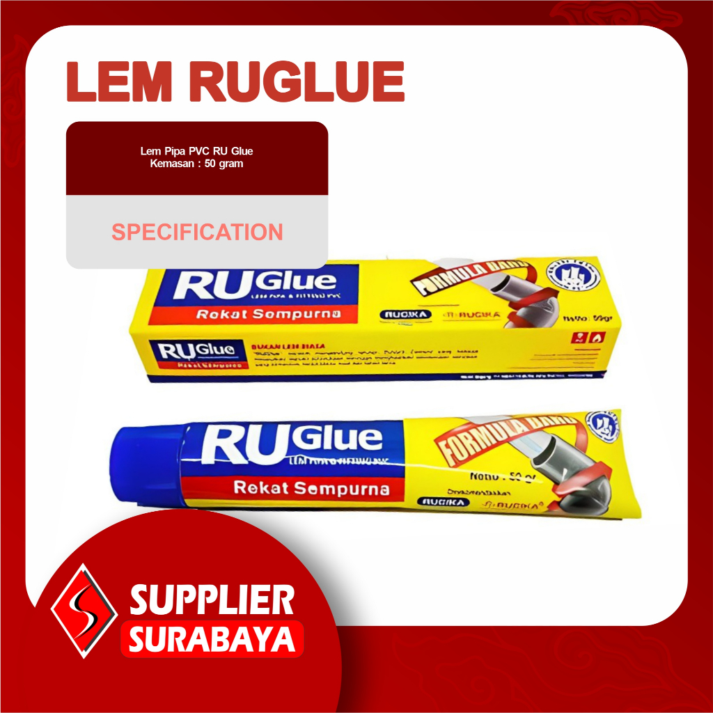 Jual Lem Pipa PVC Ruglue 50 gram | LEM PIPA | LEM RUCIKA | LEM PIPA ...