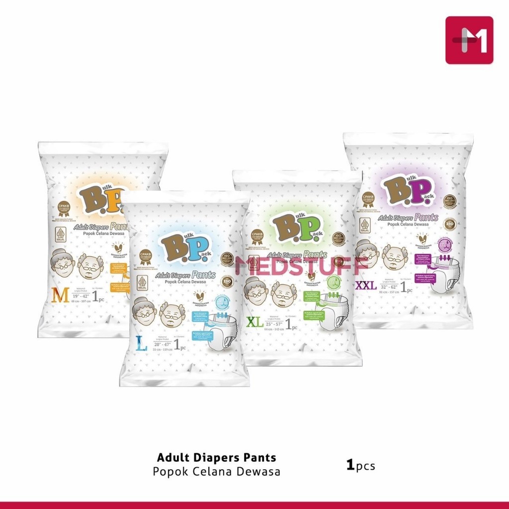 Jual BP Adult Pants isi 1s Popok Celana Dewasa BP Adult Diapers Pants Bulk Pack Adult Diapers ...