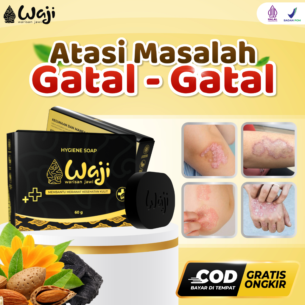 Jual Sabun Waji Sabun Herbal Antibakteri Sabun Gatal Gatal Membantu ...