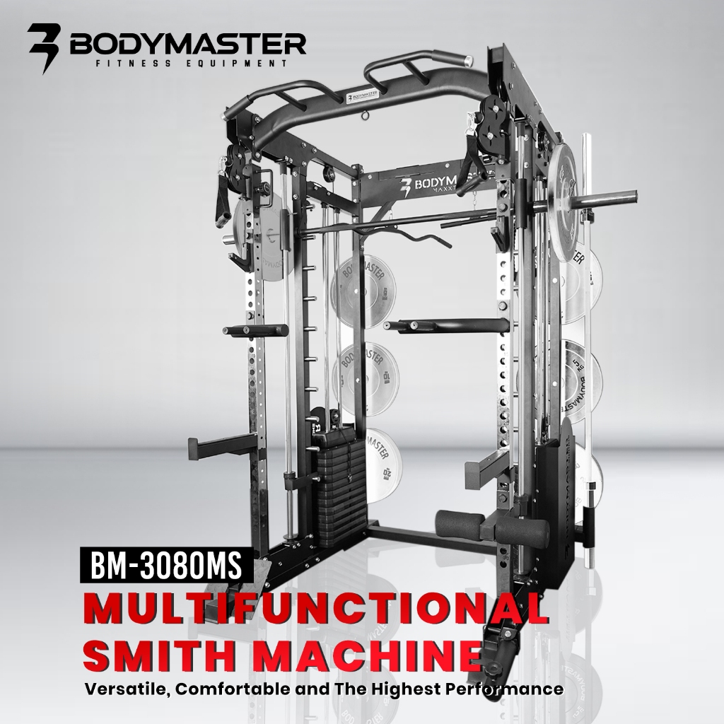 Jual BODYMASTER Smith Machine BM-3080MS - Power Rack Functional Bench ...