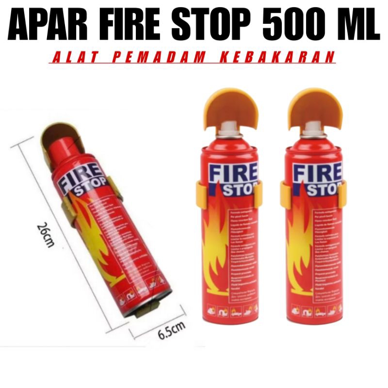 Jual APAR FIRE STOP 500ML | PEMADAM API ISI 500ML | Shopee Indonesia