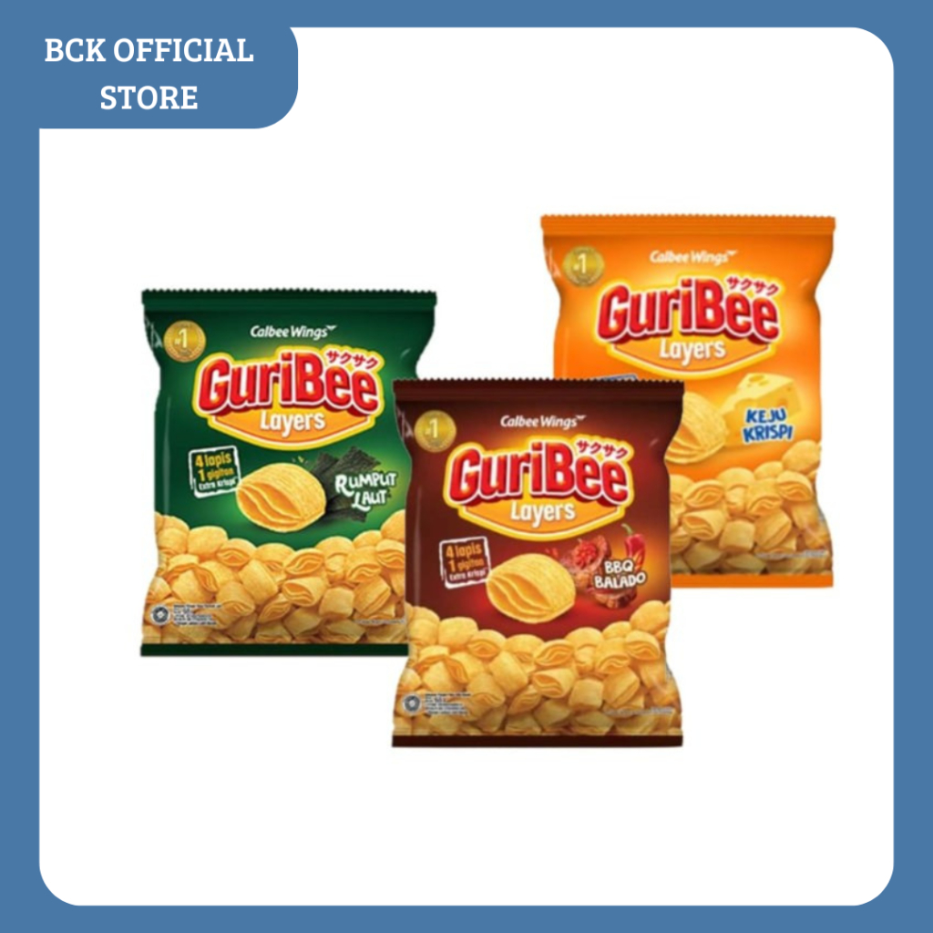 Jual Guribee Snack Kentang 65gr Aneka Rasa Keju | Rasa BBQ Balado | Rasa Rumput Laut (PCS ...