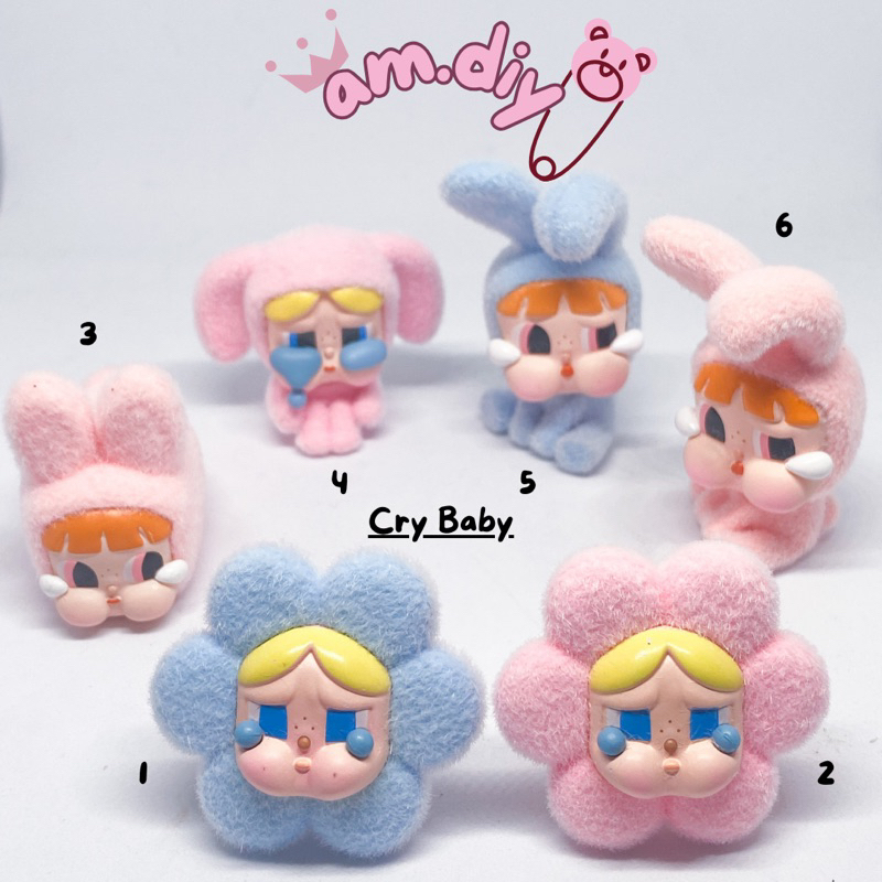 Jual Labubu Figure Beludru / Cry Baby (CBB) Bludru Powerpuff / Figure ...