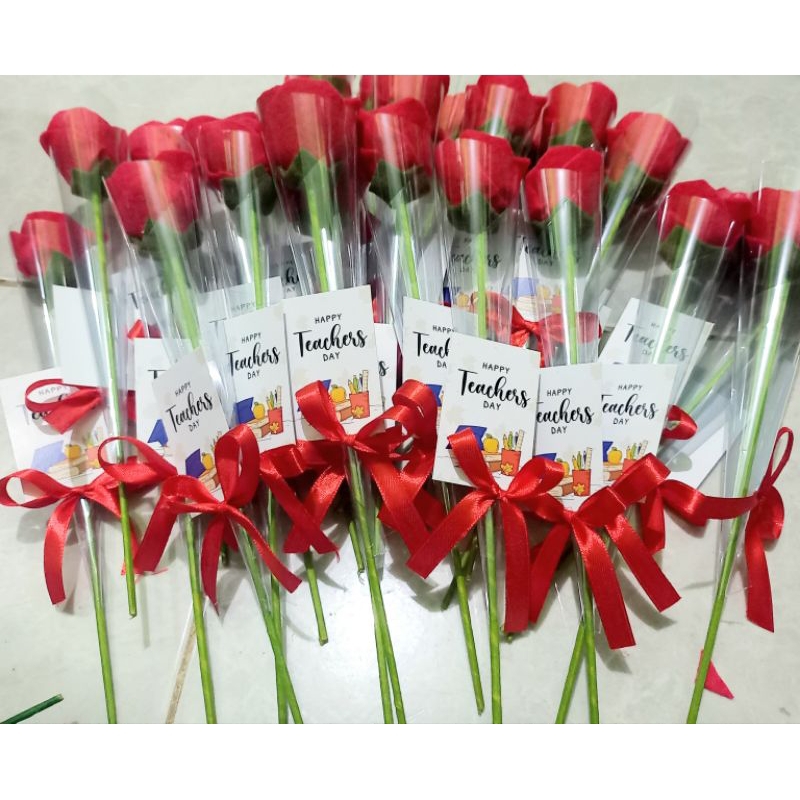 Jual Buket Bunga per tangkai satuan Baby pink | Buket hari guru Buket ...