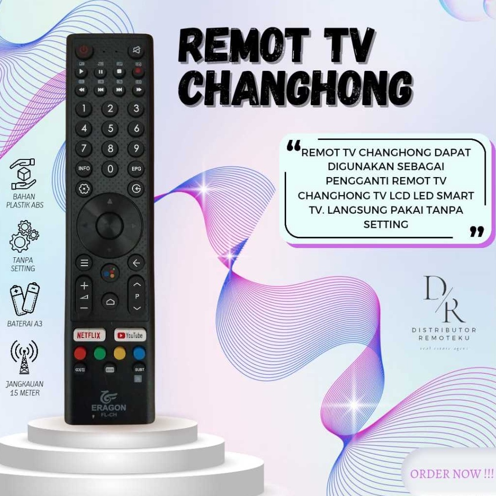 Jual Remote Remot TV CHANGHONG SMART TV Android Infrared LCD LED ...