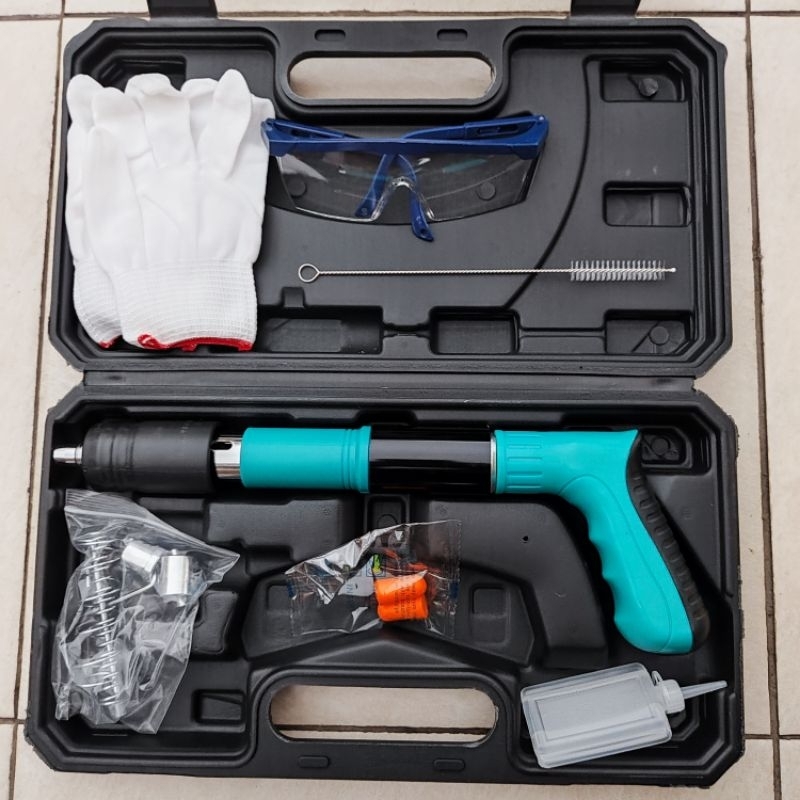 Jual Pistol Tembak Ramset Nail Gun Paku Rivet Beton Besi Baja Dinding ...