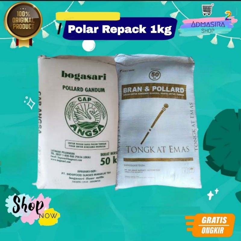 Jual POLAR GANDUM Cap ANGSA Tongkat pakan uler sapi kambing repack 1 kg ...