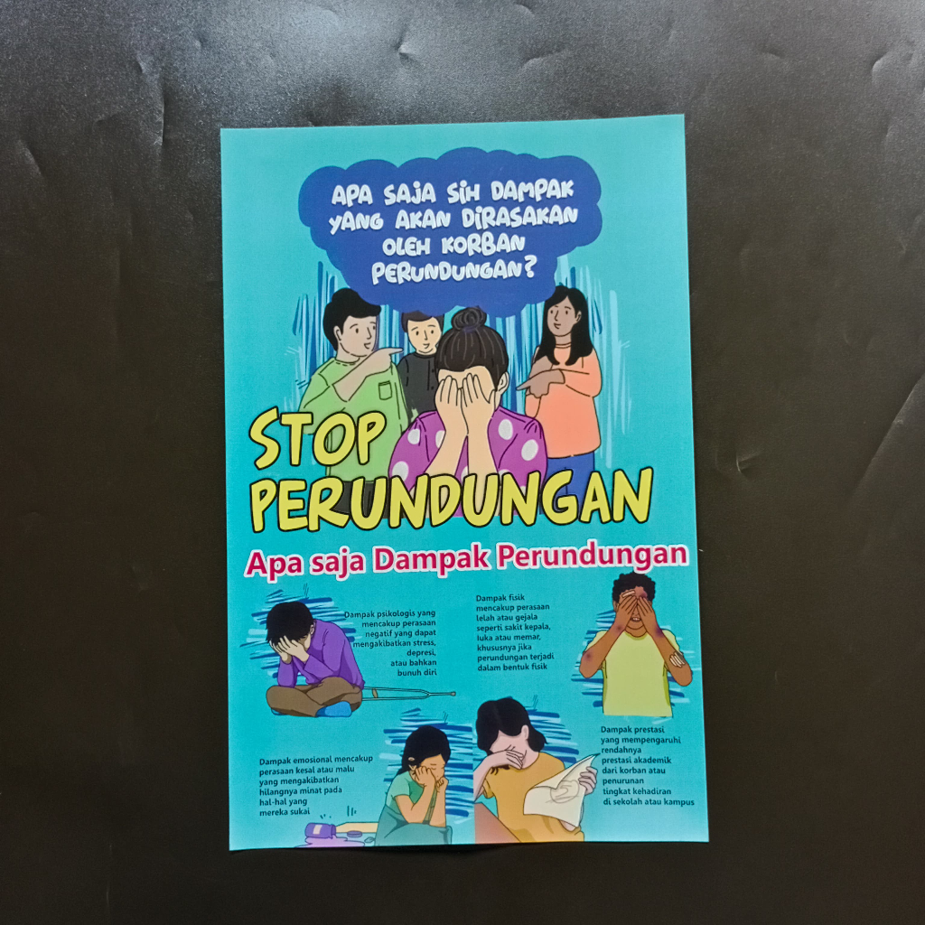Jual Stiker STOP Bullying | Apa Saja Dampak Perundungan | Sticker ...
