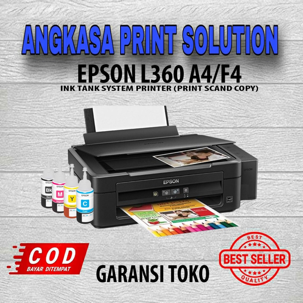 Jual Printer Epson L360 Copy Print Scan Tinta All in One Printer l360 ...