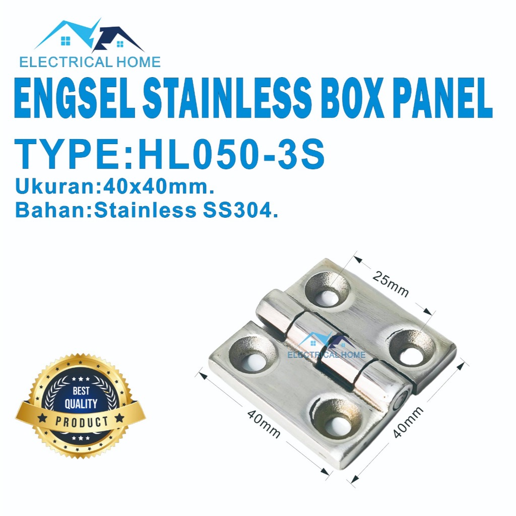Jual Engsel Stainless (40x40mm) SS304 Box Panel HL050-3S/CL218-3 ...