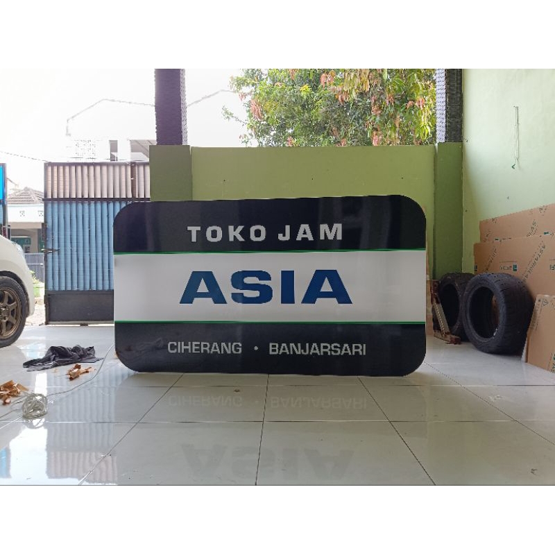 Jual Neon Box Akrilik Custom 1 Muka Ukuran 50cm x 20cm x 6cm | Shopee ...