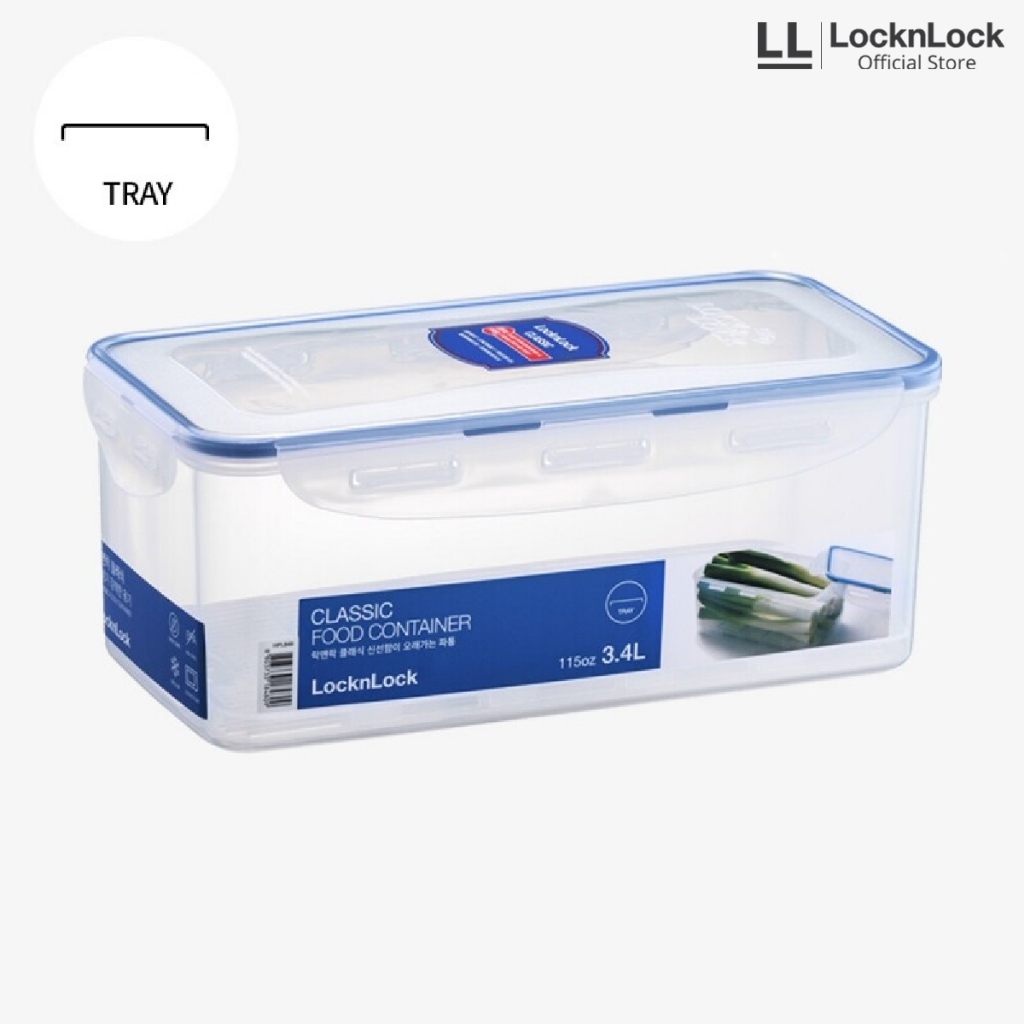 Jual LocknLock Classic Kotak Serbaguna Rectangular Tall 3.4L With Tray - HPL848 | Shopee Indonesia