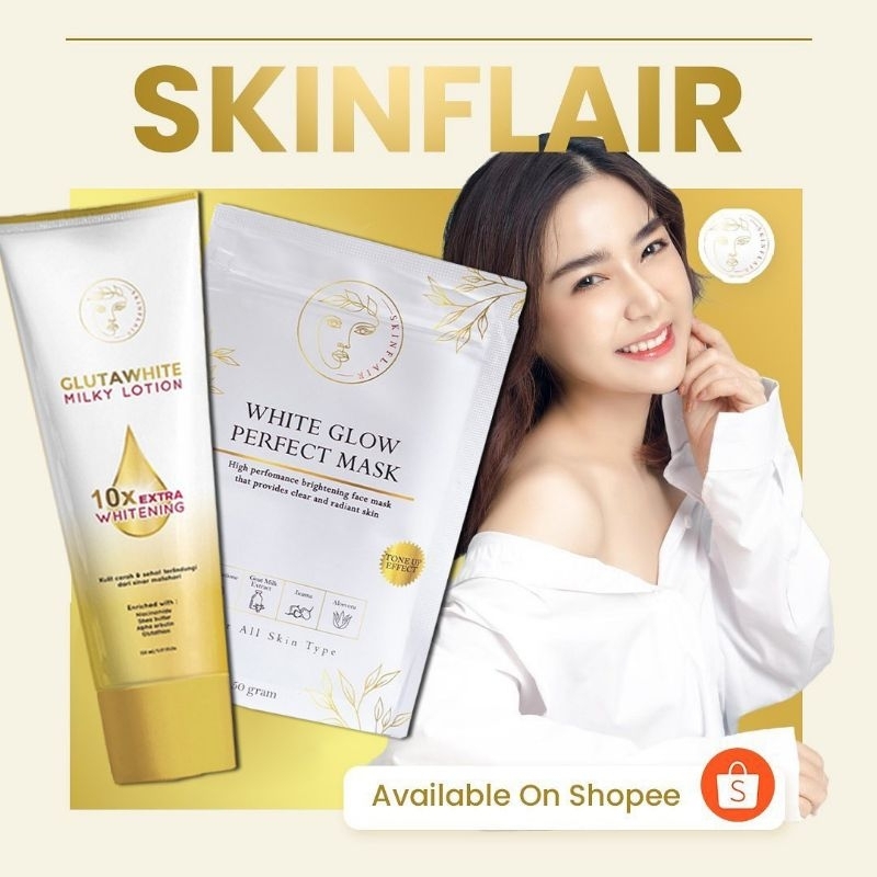 Jual Skinflair Mask White Glow Perfect Masker and Lotion Ori | Shopee ...