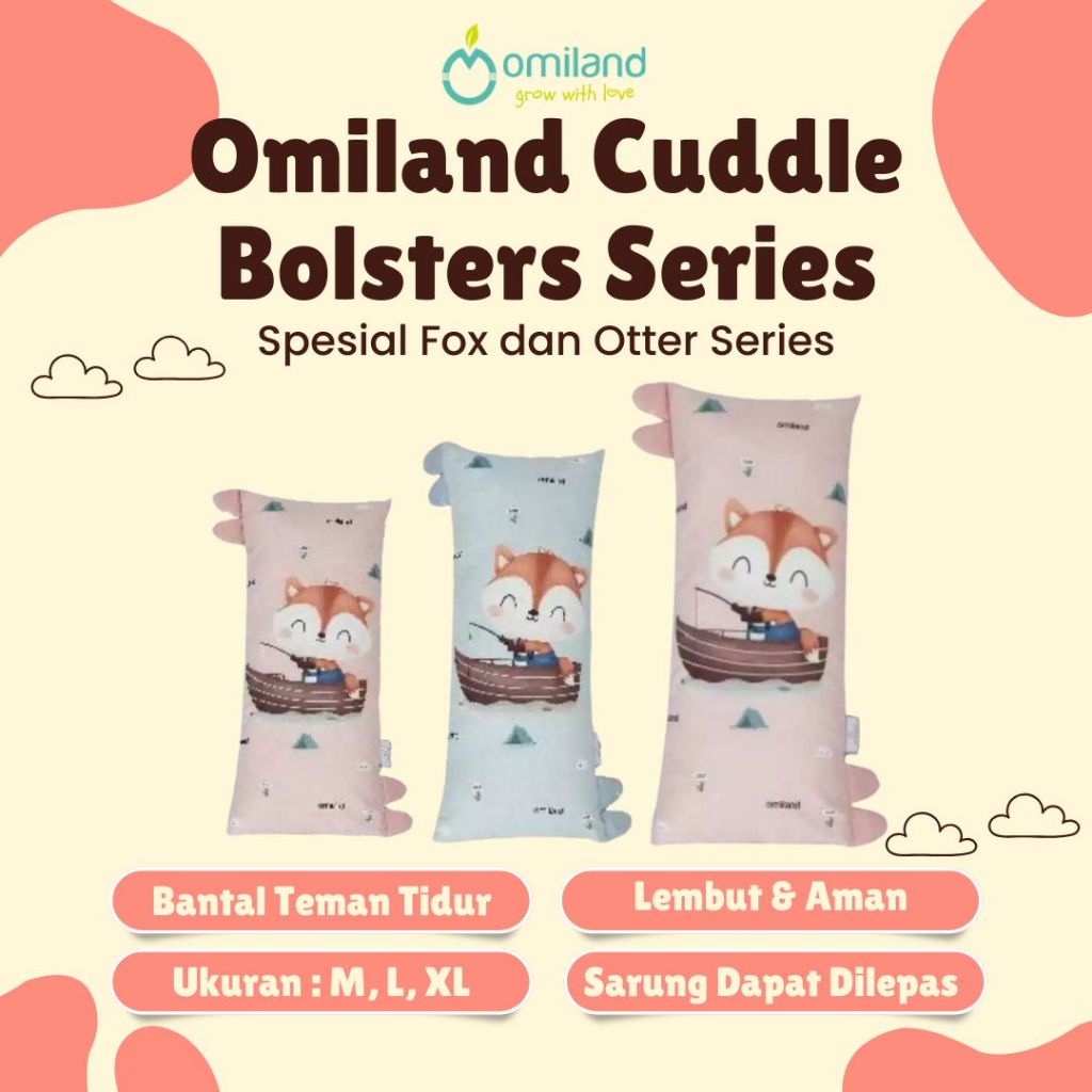 Jual Omiland Cuddle Bolsters Bantal Guling Peluk Tidur Fox Series ...