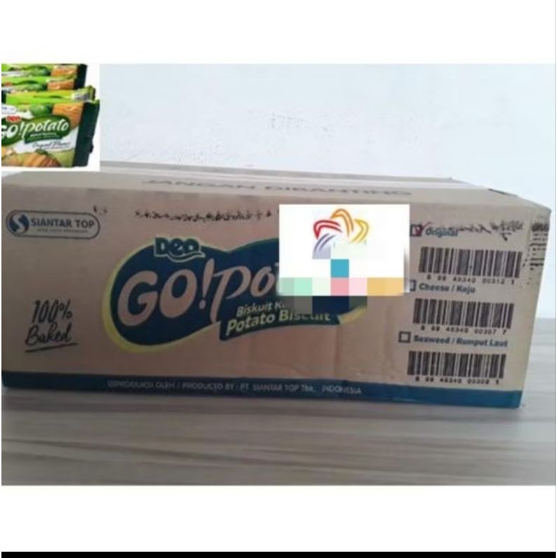 Jual Go Potato Biskuit 1 Dus isi 10 Pack x 20 Pcs | Shopee Indonesia