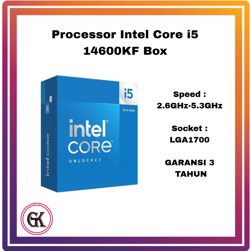 Jual PROCESSOR INTEL CORE I5 14600KF Up To 5.3 Ghz BOX LGA1700 | Shopee ...