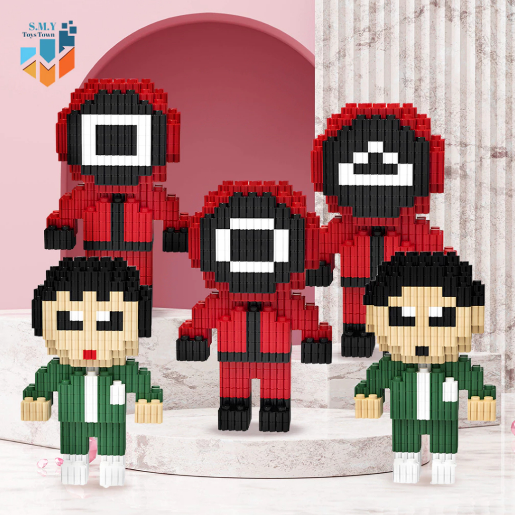 Jual SMY Toystown Squid Game Nano Block Mini Bricks Mainan Balok Susun ...