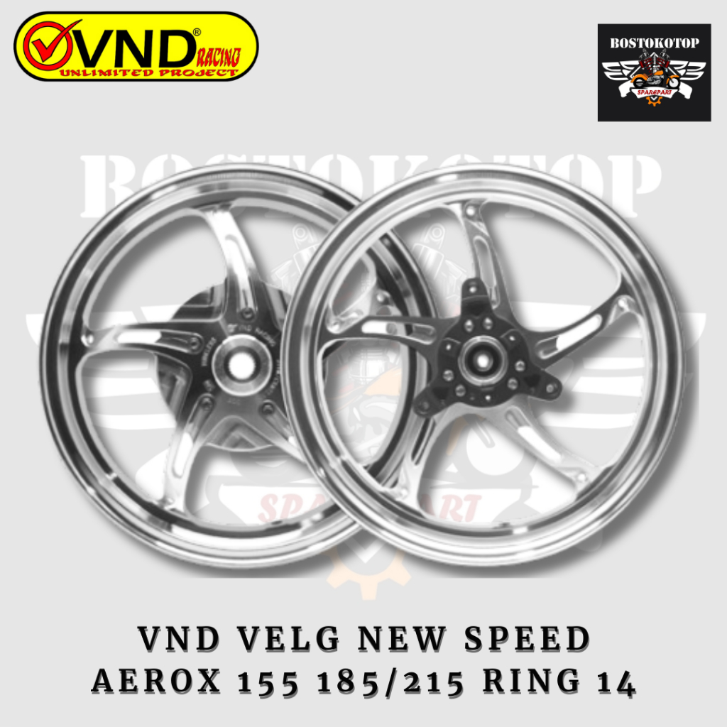 Jual VND Velg Racing Tipe New Speed Ukuran 185 215 Ring 14 Motor Aerox 155/ All New Aerox 155 ...