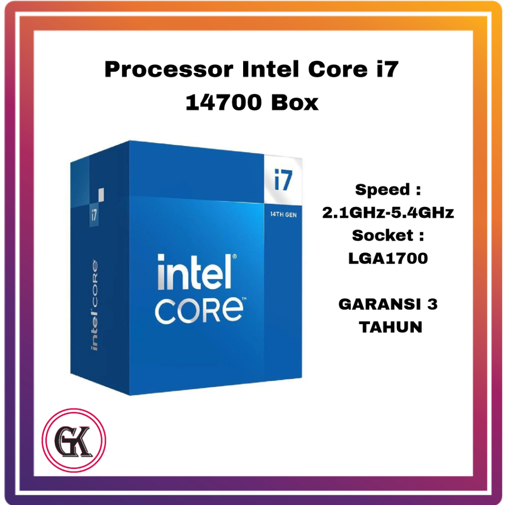 Jual PROCESSOR INTEL I7 14700 Up To 5.4 GHz LGA1700 BOX | Shopee Indonesia