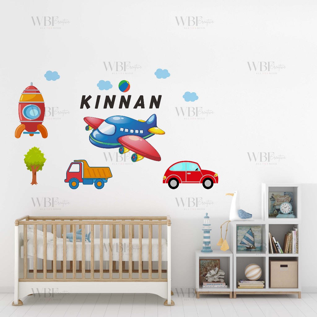 Jual Wallpaper Nama Anak - Stiker Dinding Nama Anak - Wallpaper Kamar ...