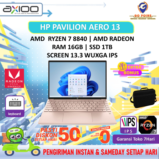 Jual HP PAVILION AERO 13 RYZEN 7 8840 16GB 1TB OHS | Shopee Indonesia