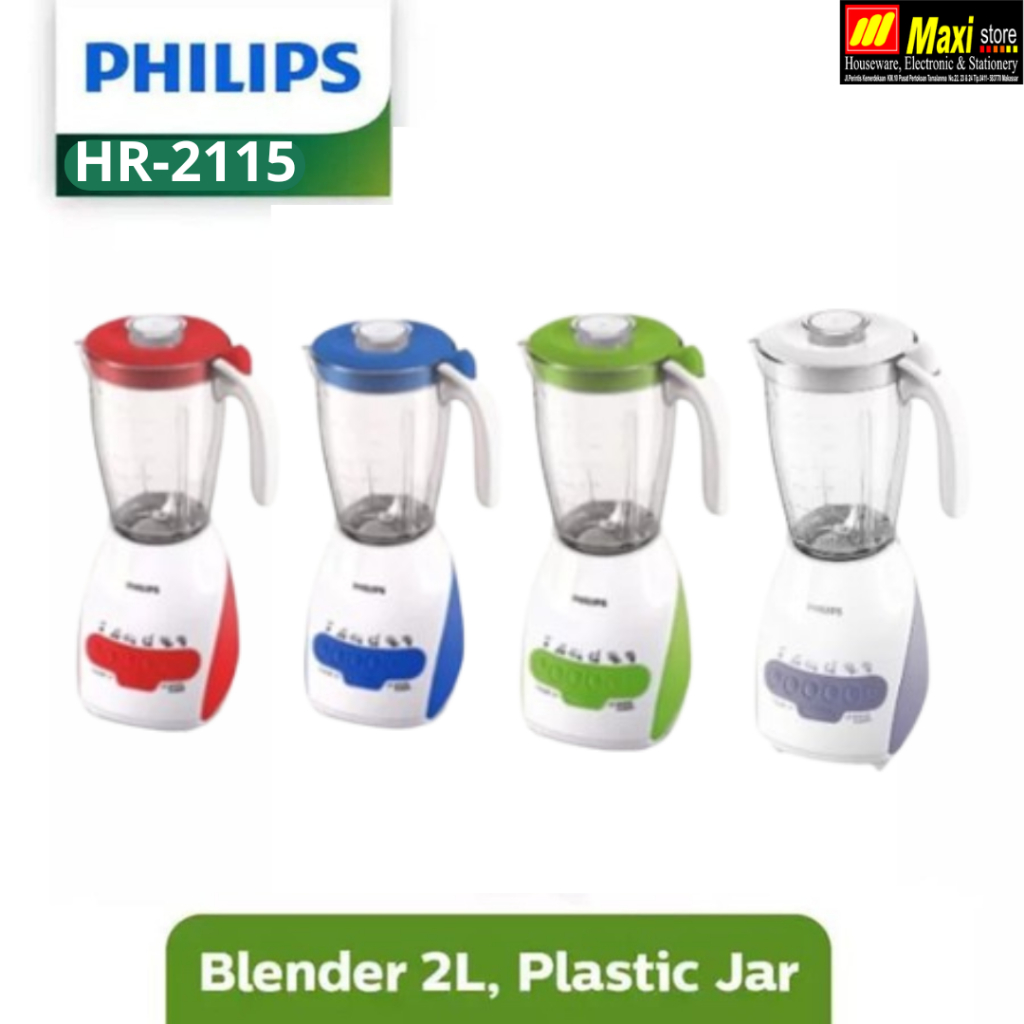 Jual Blender PHILIPS 2L HR-2115 GARANSI RESMI PHILIPS - Maxistore ...
