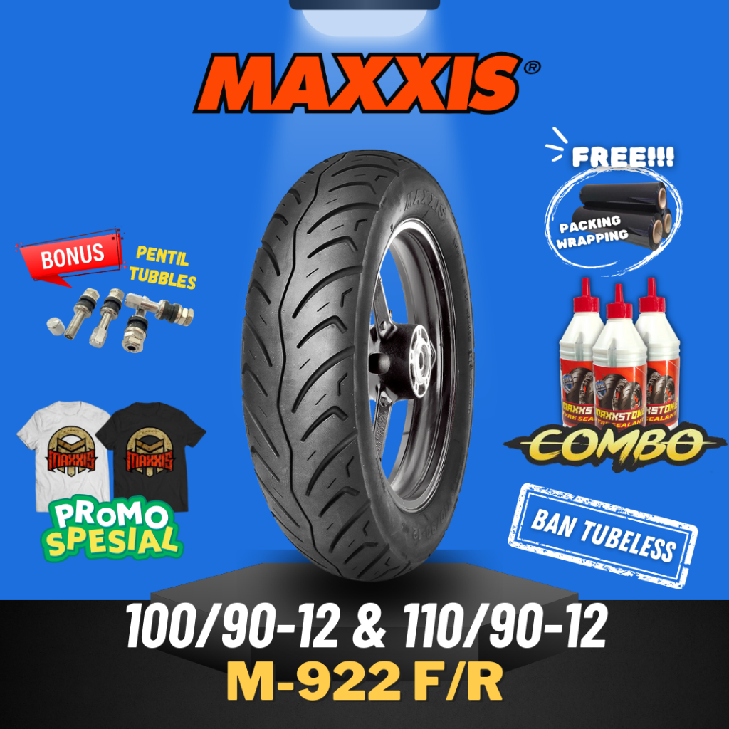 Jual [PAKET SEPASANG MURAH] BAN MAXXIS M922 - (100/90-12 / 110-90-12 ...
