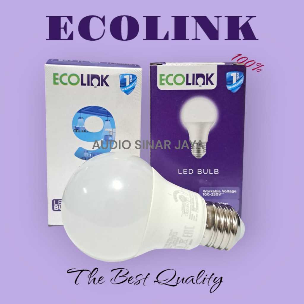 Jual Ecolink Lampu Bohlam LED Bulb 9W Putih Cool Day Light | Shopee Indonesia