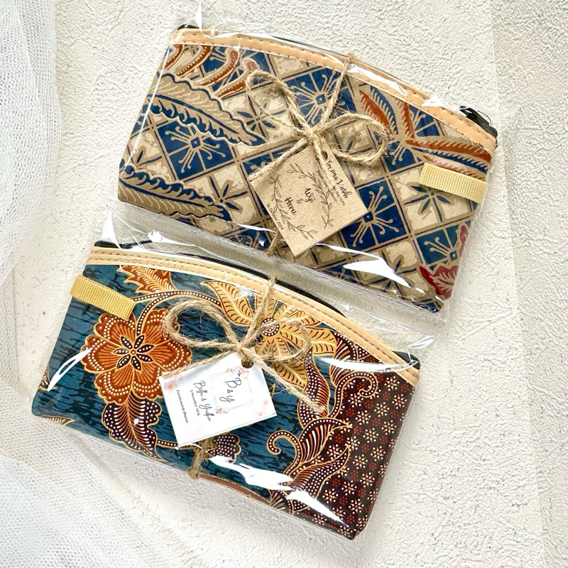 Jual READY PAKET 100pcs! SOUVENIR PERNIKAHAN POUCH DOMPET BATIK | Shopee Indonesia