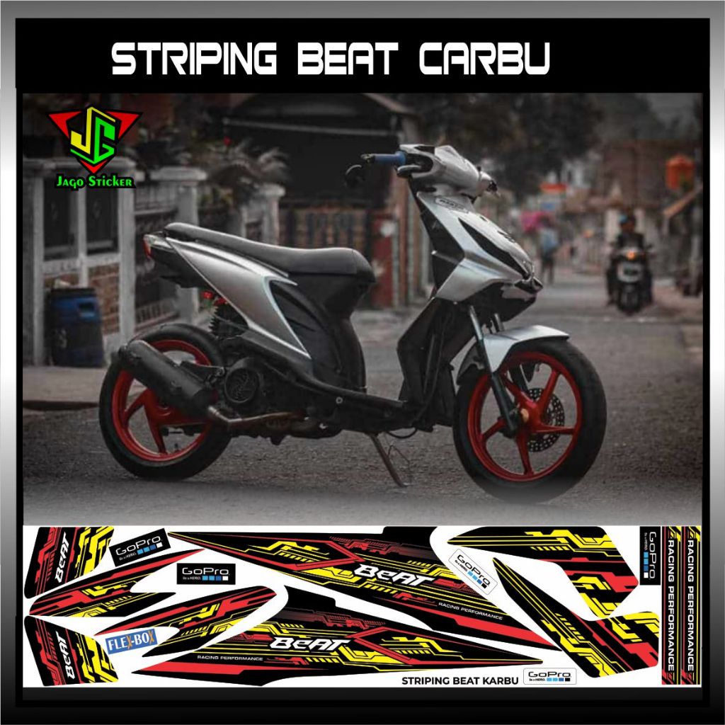 Jual STIKER STRIPING HONDA BEAT KARBU / OLD GRAFIS ROBOTIKON [02 ...