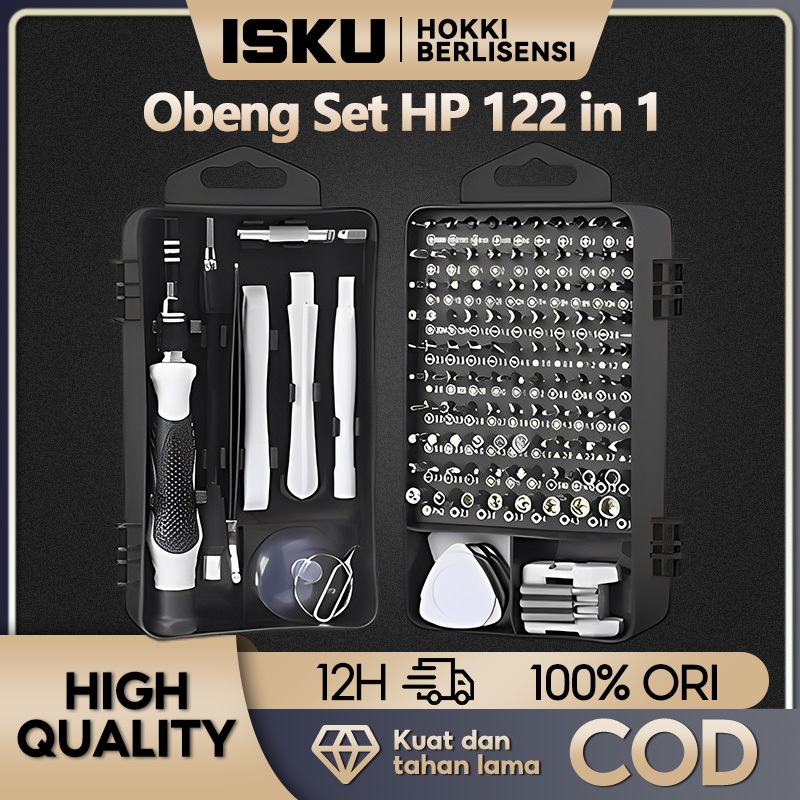 Jual Isku Set Alat Obeng 122 in 1 Kepala Sekrup Yang Dapat Disesuaikan Multi-fungsi Dan Praktis ...