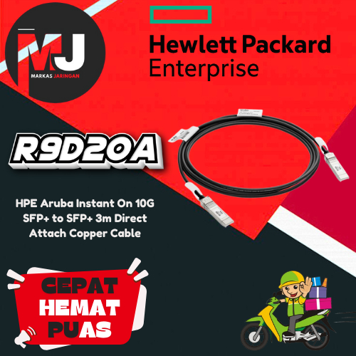 Jual HPE Aruba R9D20A Networking Instant On 10G SFP+ to SFP+ 3m Direct ...