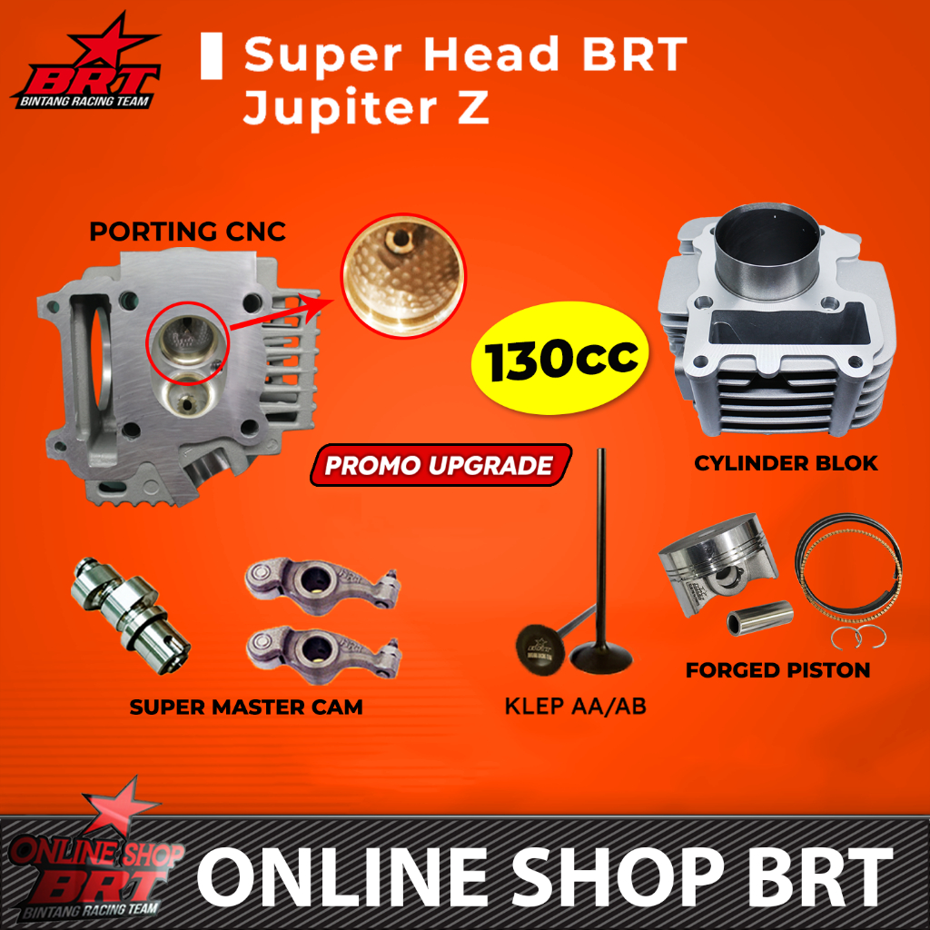 Jual PAKET BORE UP CYLINDER HEAD & BLOK SET PISTON CAST IRON & MASTER ...