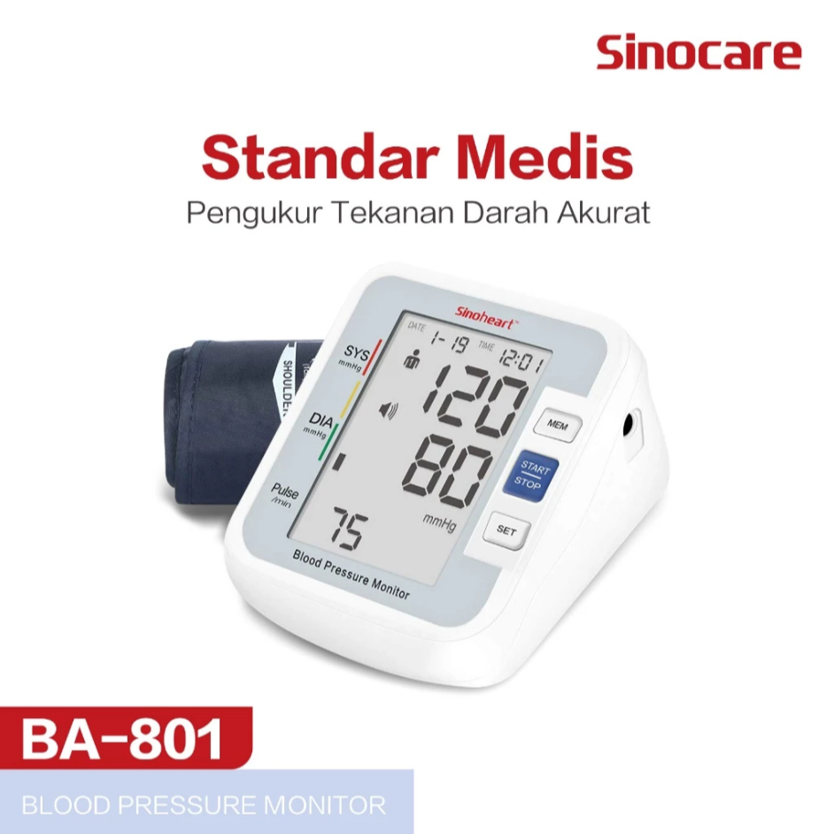 Jual Alat Cek Tensi Darah Digital Otomatis Tensimeter Alat Tensi Darah ...