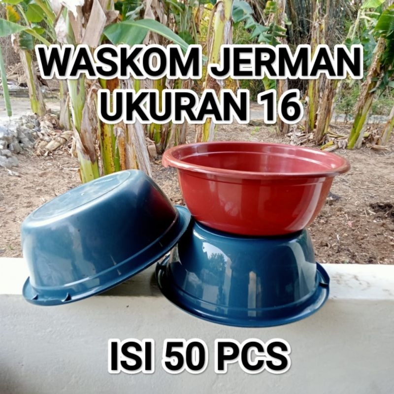 Jual ISI 50 PCS waskom 16 jerman jumbo super / waskom plastik / bak ...