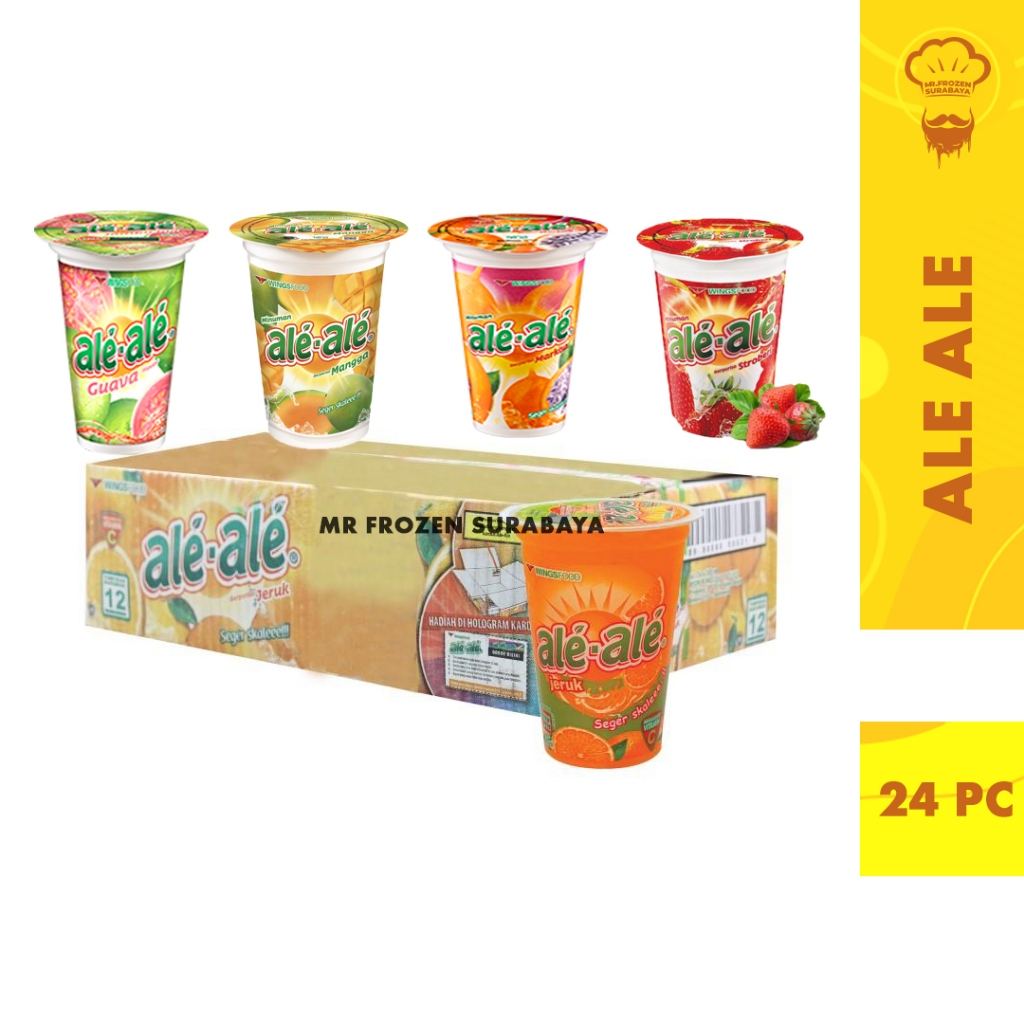 Jual Minuman Ale-ale Aneka Rasa Kemasan Cup per Dus isi 24 Gelas ...