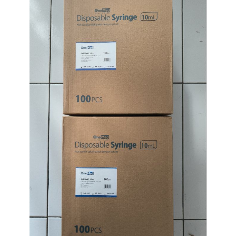 Jual Spuit 10cc Onemed /Jarum Suntik 10cc / OneMed Disposable Syringe ...