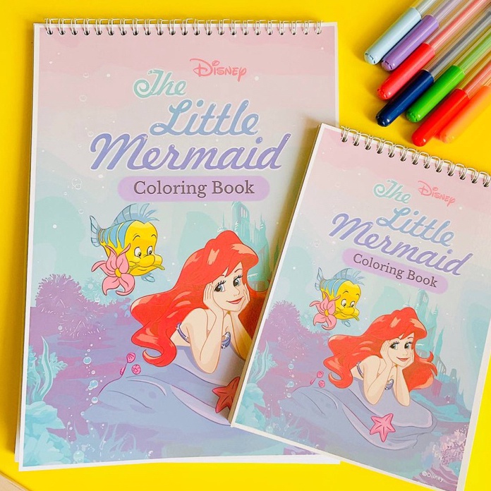 Jual Termurah Coloring Book Little mermaid Ukuran A4 Buku Mewarnai ...